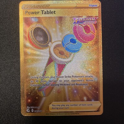 Pokémon TCG Power Tablet Fusion Strike 281/264 Holo Secret Rare | eBay