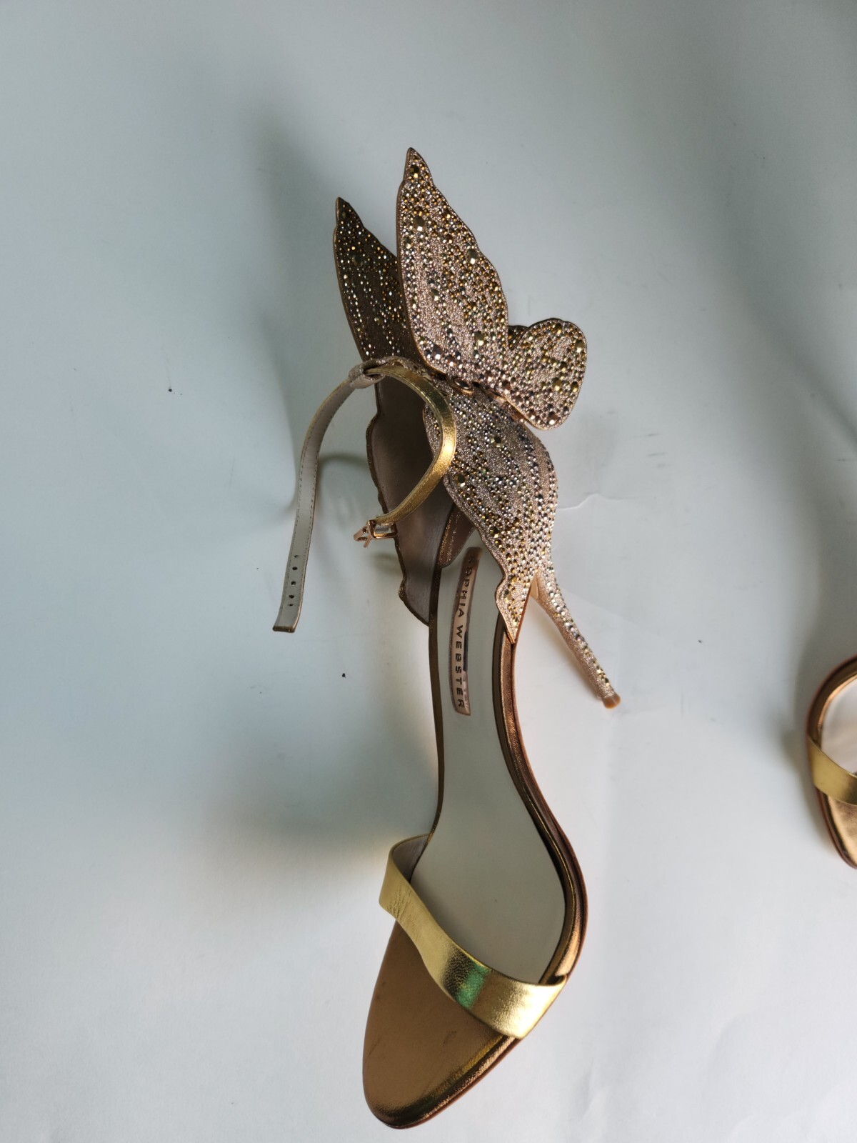 Sophia Webster Chiara Embellished Wing Sandals US siz… - Gem