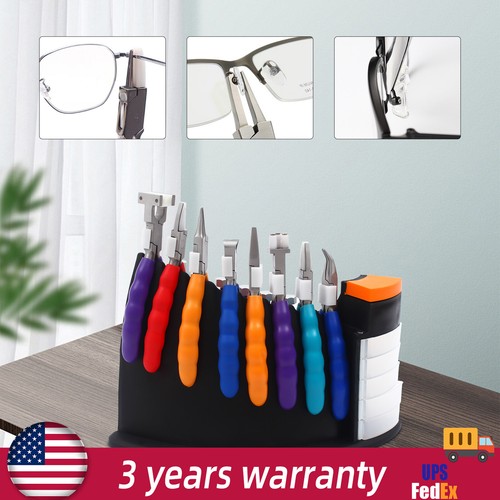 Optician Optical Tools Kit Eyeglasses Repair 6 Pcs Screwdrivers 8Pcs ...