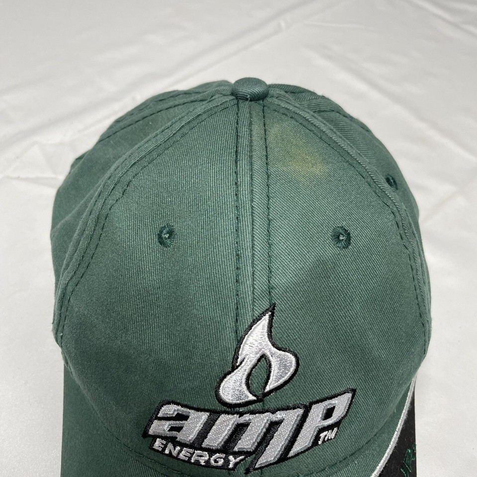 Vintage Dale Earnhardt Jr Hat Cap NASCAR Racing Amp Energy Drink Green ...