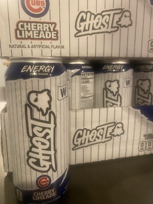 Exclusive Chicago Cubs Ghost Energy Drink - Rare & Sealed! 1 Energy ...