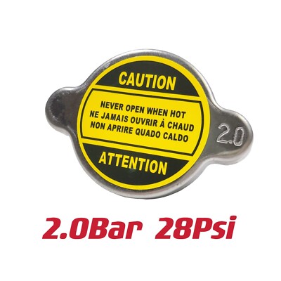 2.0 Bar 28psi Universal Radiator Cap High Pressure For Honda Yamaha Etc ...