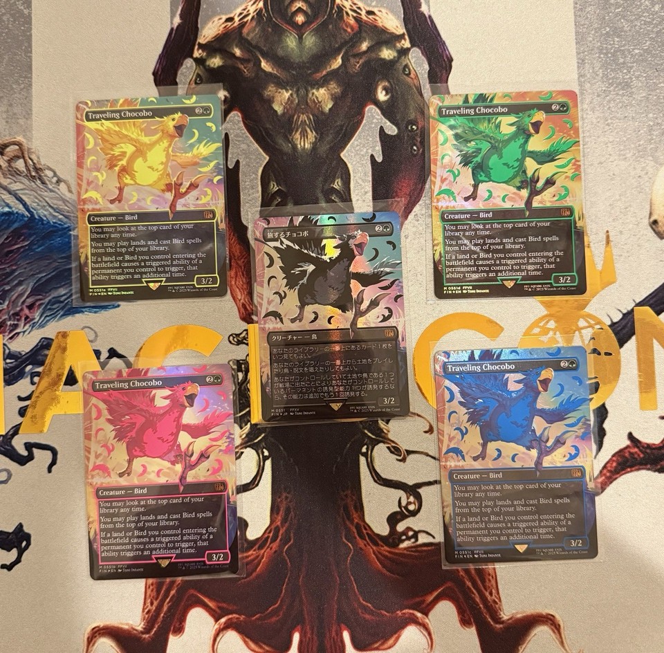 Mtg Traveling Chocobo Neon Set Of 5 | eBay