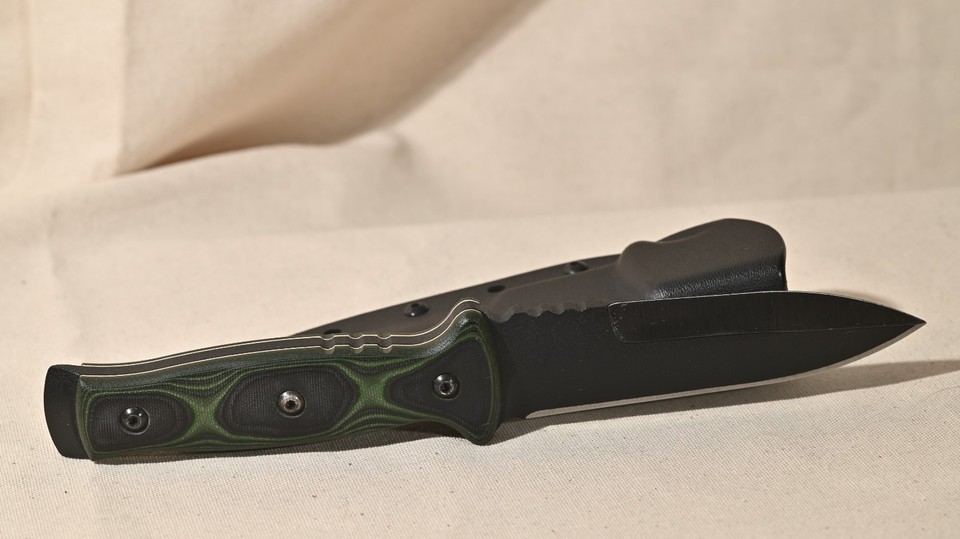 Tops Knives Inc. Lone Rider Fixed Blade Knife 1095 Green/Black G10 | eBay