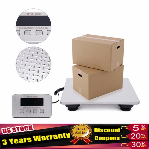 100kg/440.92lbs Digital Scale Shipping Mailing Box Weighing Scales ...