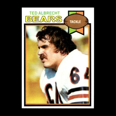 Ted Albrecht 1979 Topps Chicago Bears #72 R309J 3 | eBay