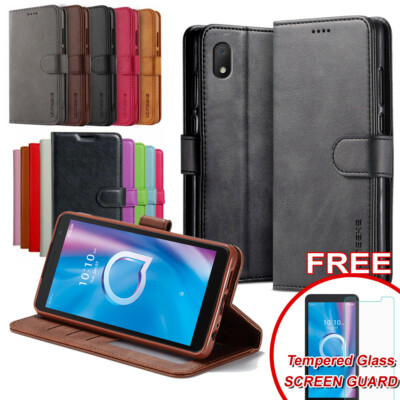 For New Optus X Sight 4G Plus Premium PU Leather Wallet Flip Phone Case ...