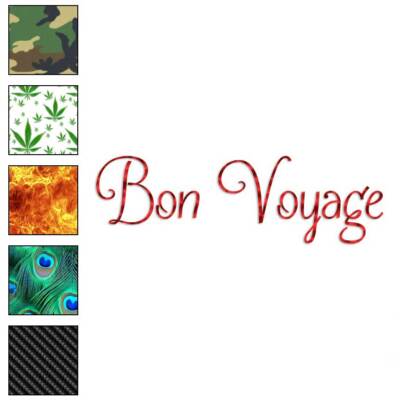 Bon Voyage French, Vinyl Decal Sticker, 40 Patterns & 3 Sizes, #3742 | eBay
