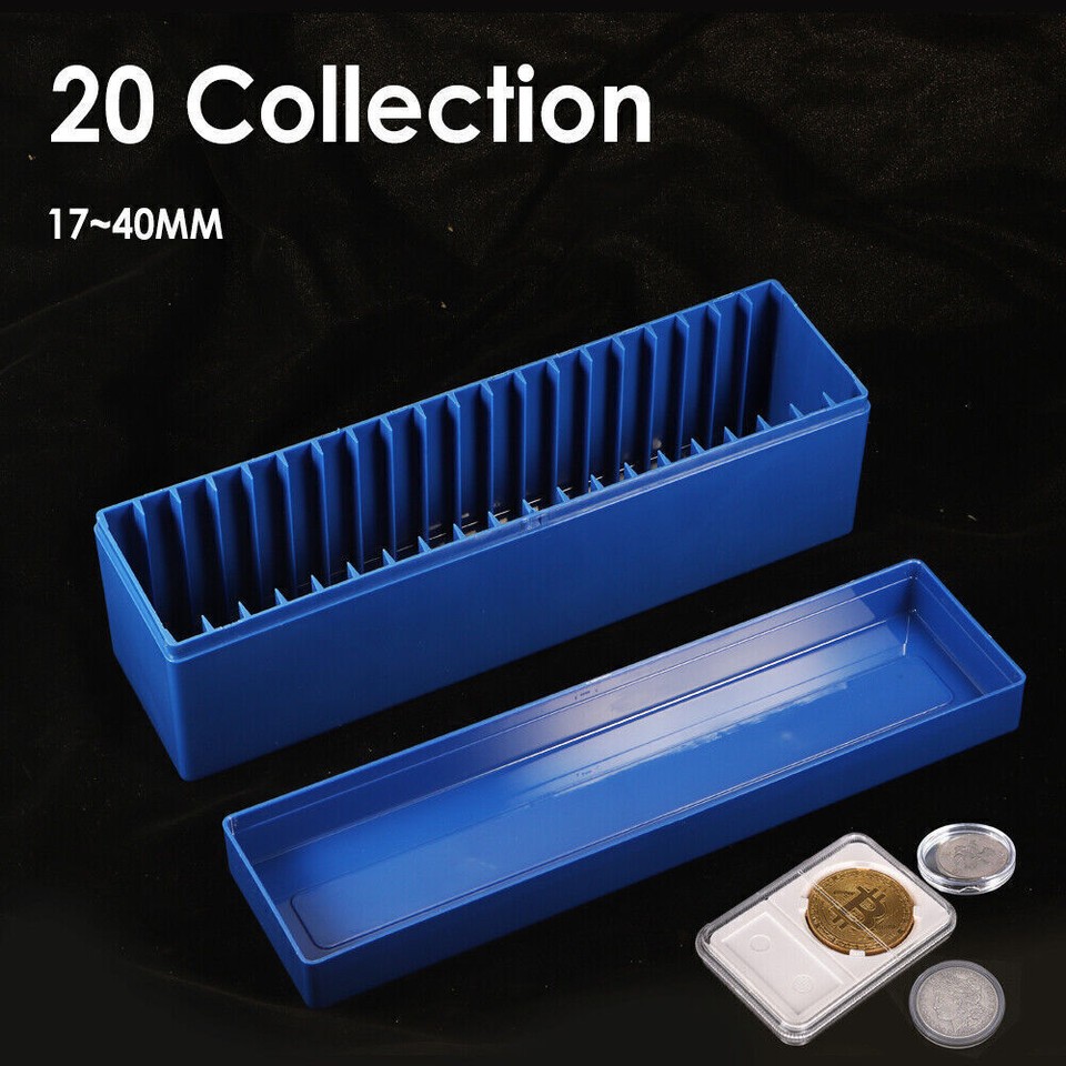 3 Plastic 20 Slab Coin Storage Box Case Coin Holder Tray for PCGS NGC ...