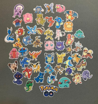 50 Pcs POKEMON GO Pikachu Cartoon Stickers Laptop Luggage Kids Gift ...