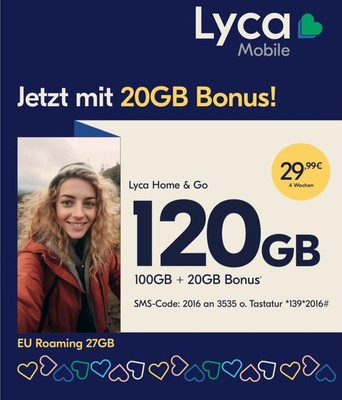 Lyca Mobile SIM bis 150GB Lycamobile wählen Tarif Selbst wie zB ...
