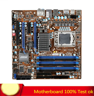 FOR MSI X58M Motherboard Supports L5520 X5650 i7920 i7950 LGA1366 100% ...