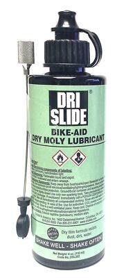 Dri Slide Bike Aid Dry Moly Chain Cable Lubricant with Needle ...