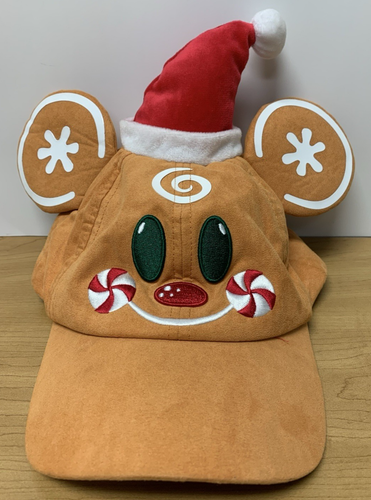 Disney Parks Christmas Gingerbread Mickey Mouse Baseball Holiday Hat ...