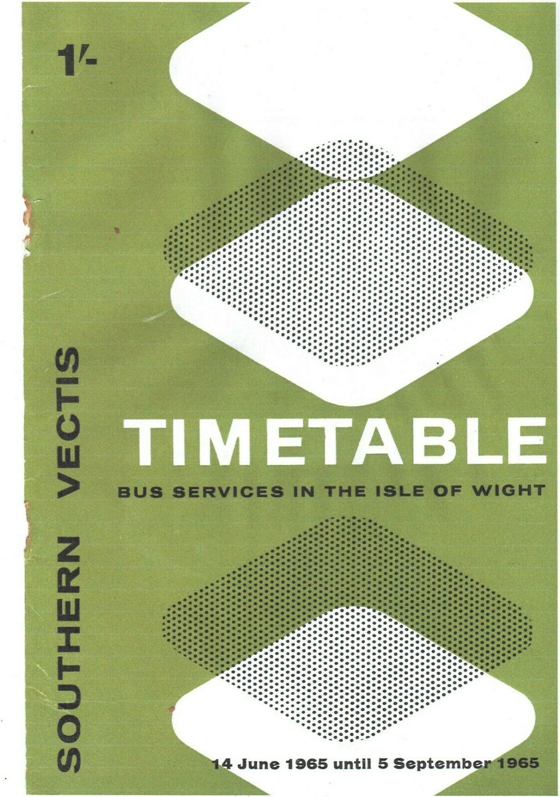 Southern Vectis (Isle of Wight) Bus Timetable Book, June 1965.(COPY ...