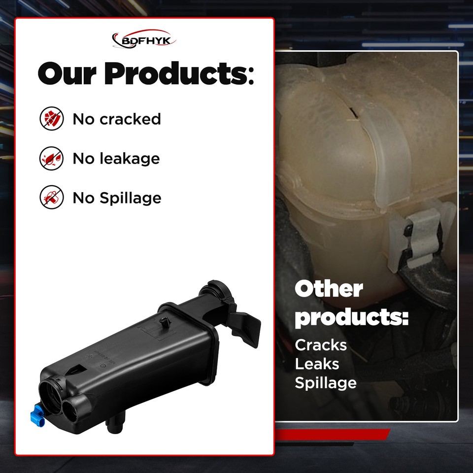 For BMW E46 E83 E53 X3 X5 Radiator Coolant Overflow Expansion Tank w ...