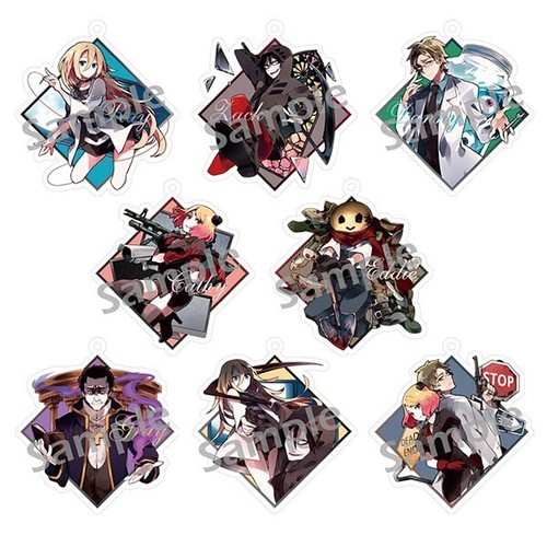 Kadokawa Satsuriku no Tenshi Angels of Death Acrylic keychain straps set of 8 | eBay