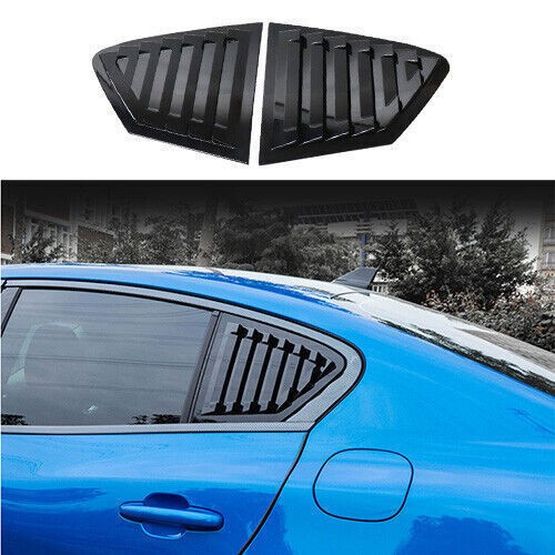 Bright Black Side Window Louver Shutter 2019-2020 Cover Trim Fit for ...