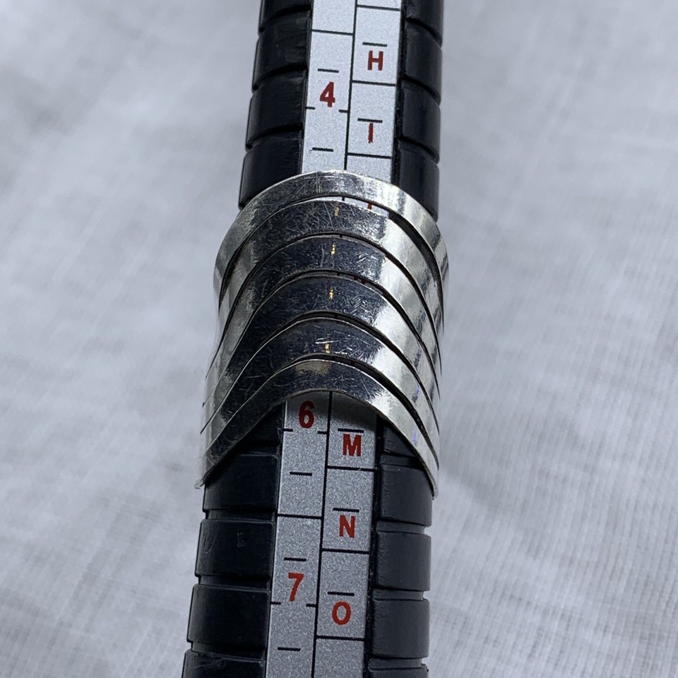 Mexican 925 Silver Naturalistic Wavy Ring 2g Size M | eBay UK