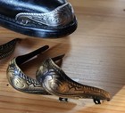 New Antique Gold Cowboy Western Boot Tips Toe Plates Pointy Toed Boots ...