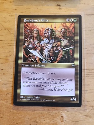 Scalebane's Elite - Visions - MTG Magic - Uncommon - White Green ...
