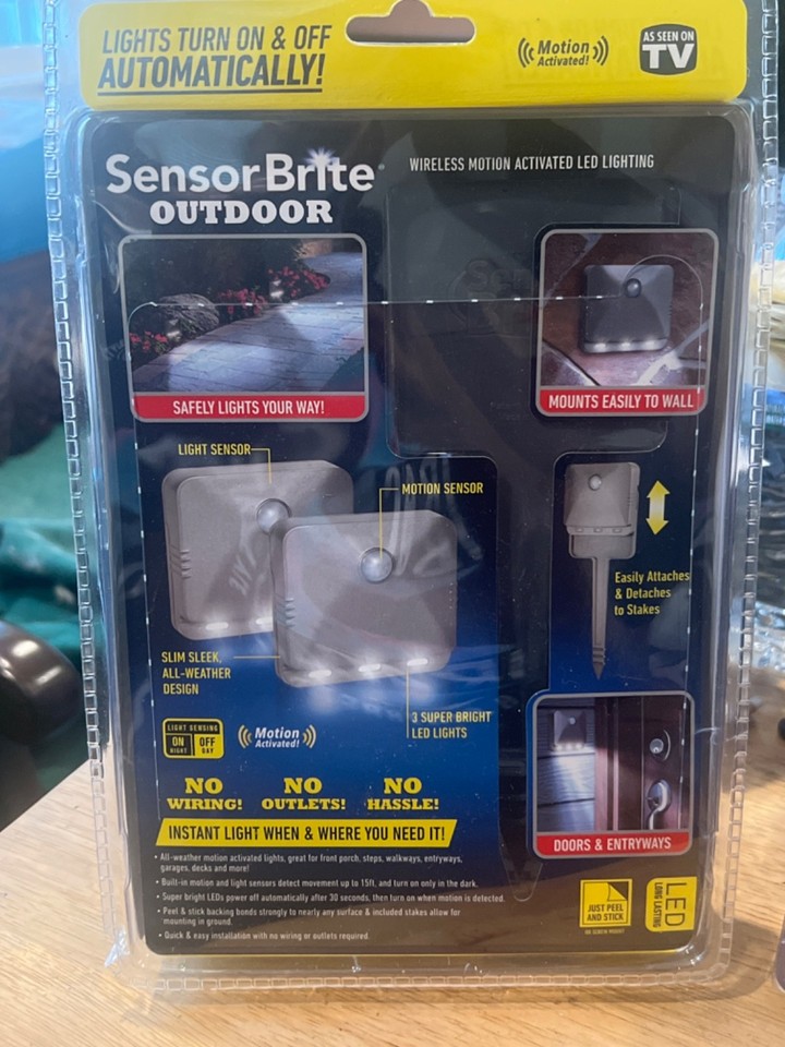 Sensor Brite Outdoor Motion Sensor LED Flood Light, 2 Pack, As Seen On ...