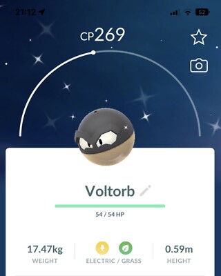 Shiny Hisuian Voltorb Pokemon Trade Go Same day/ 30 Day Pokémon Hisui ...
