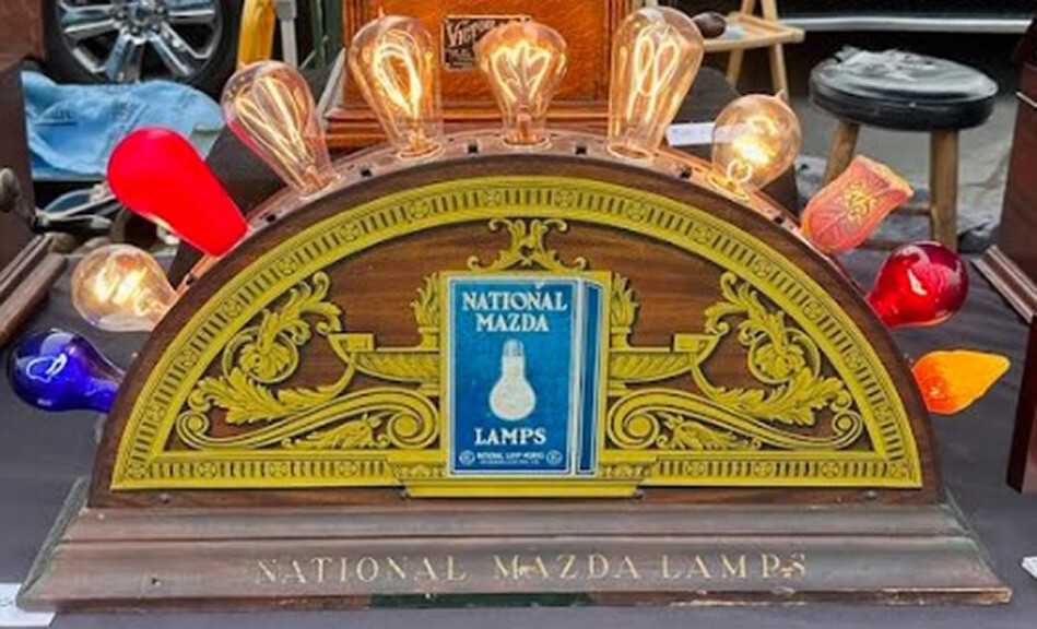 1920's Antique National Mazda Lamp Works Counter Display | eBay