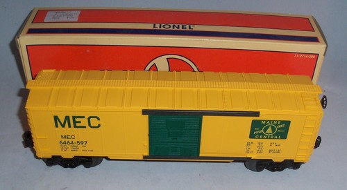 O O-27 LIONEL 6464-597 BOXCAR MEC MAINE CENTRAL RARE UNCATALOGUED 6 ...