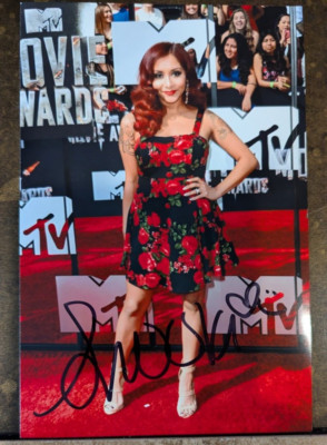 NICOLE POLIZZI Signed 4x6 SNOOKI Photo JERSEY SHORE AUTOGRAPH ...