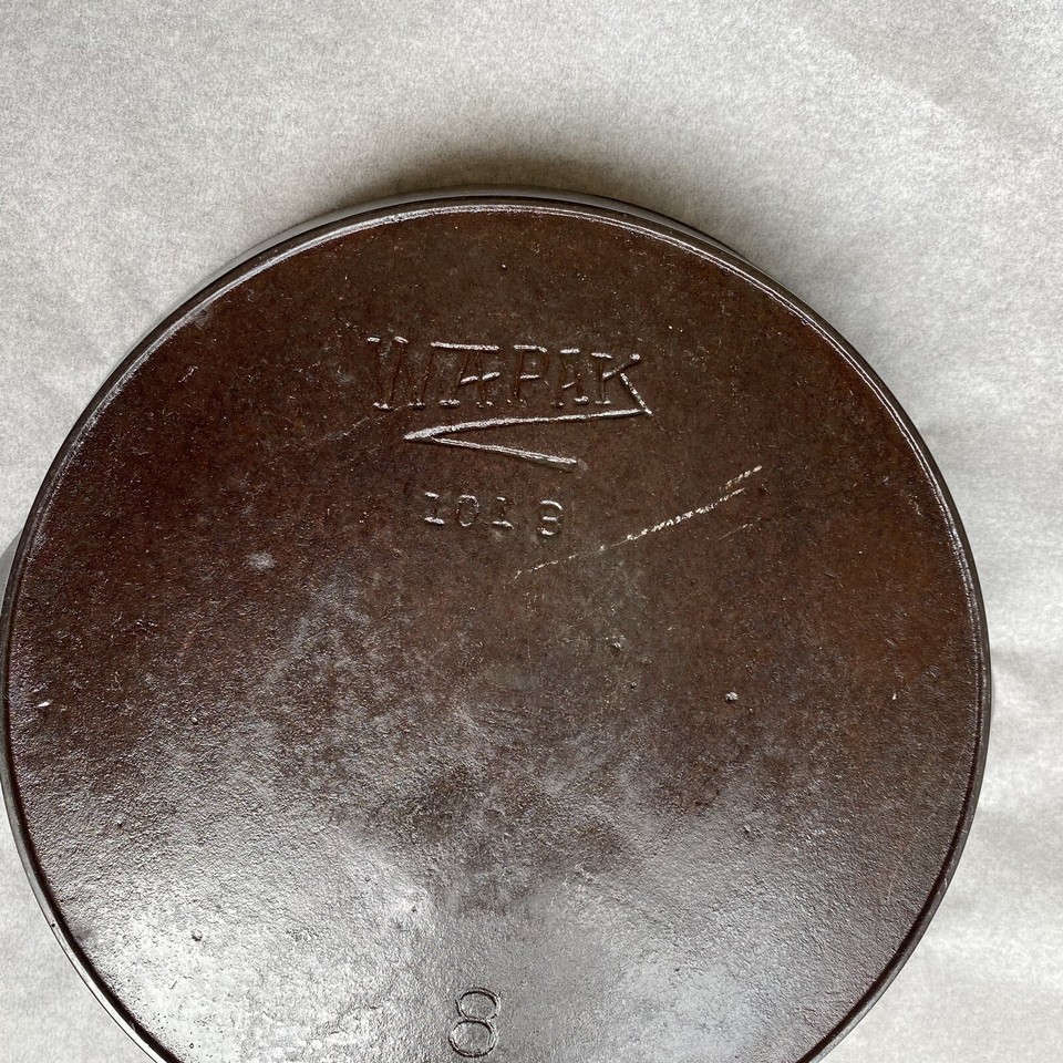 VTG ORIGINAL WAPAK #8 Z LOGO 101B CAST IRON COOKING SKILLET FRYING PAN ...