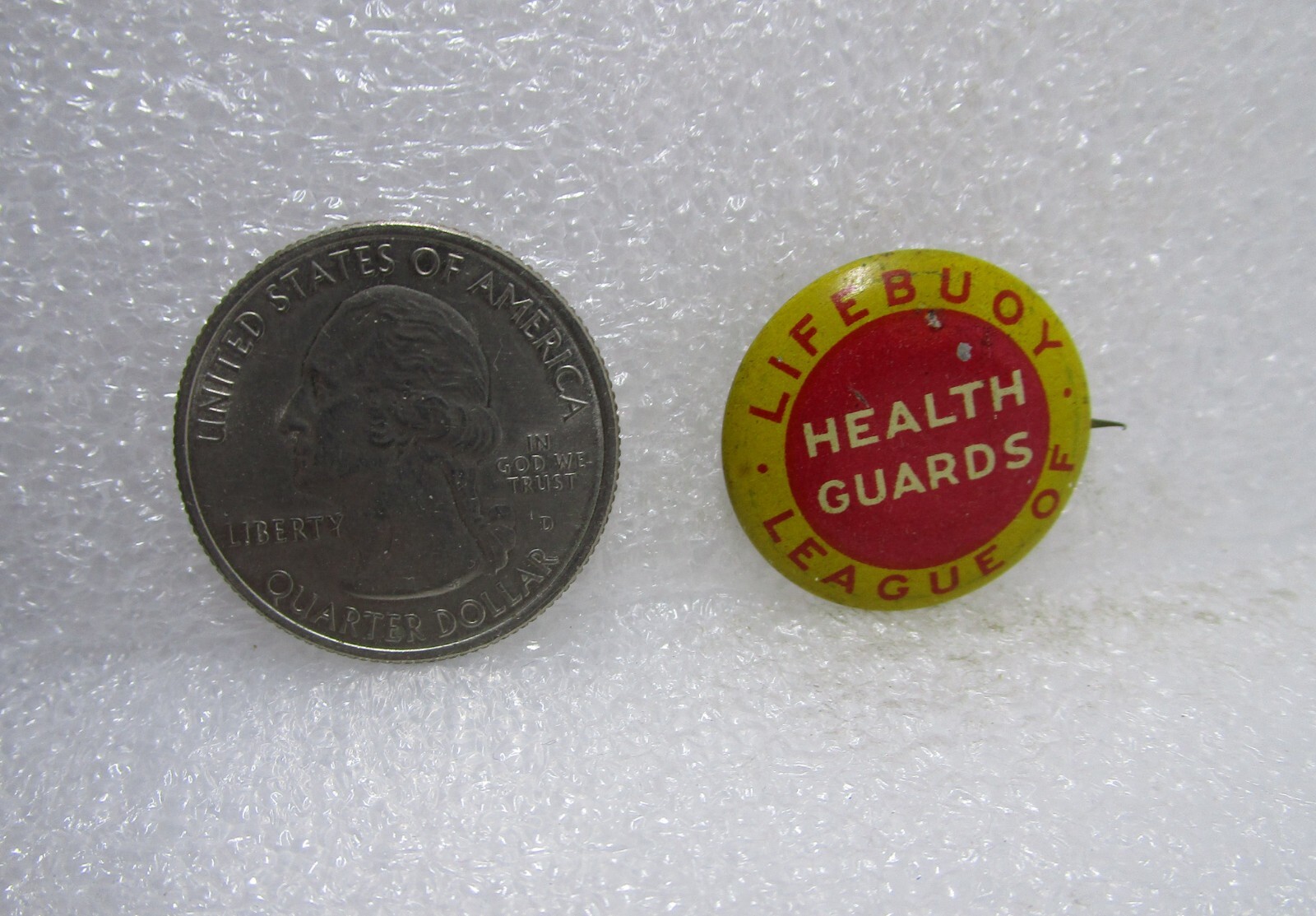 Lifebuoy League Of Health Guards Button Pin | eBay
