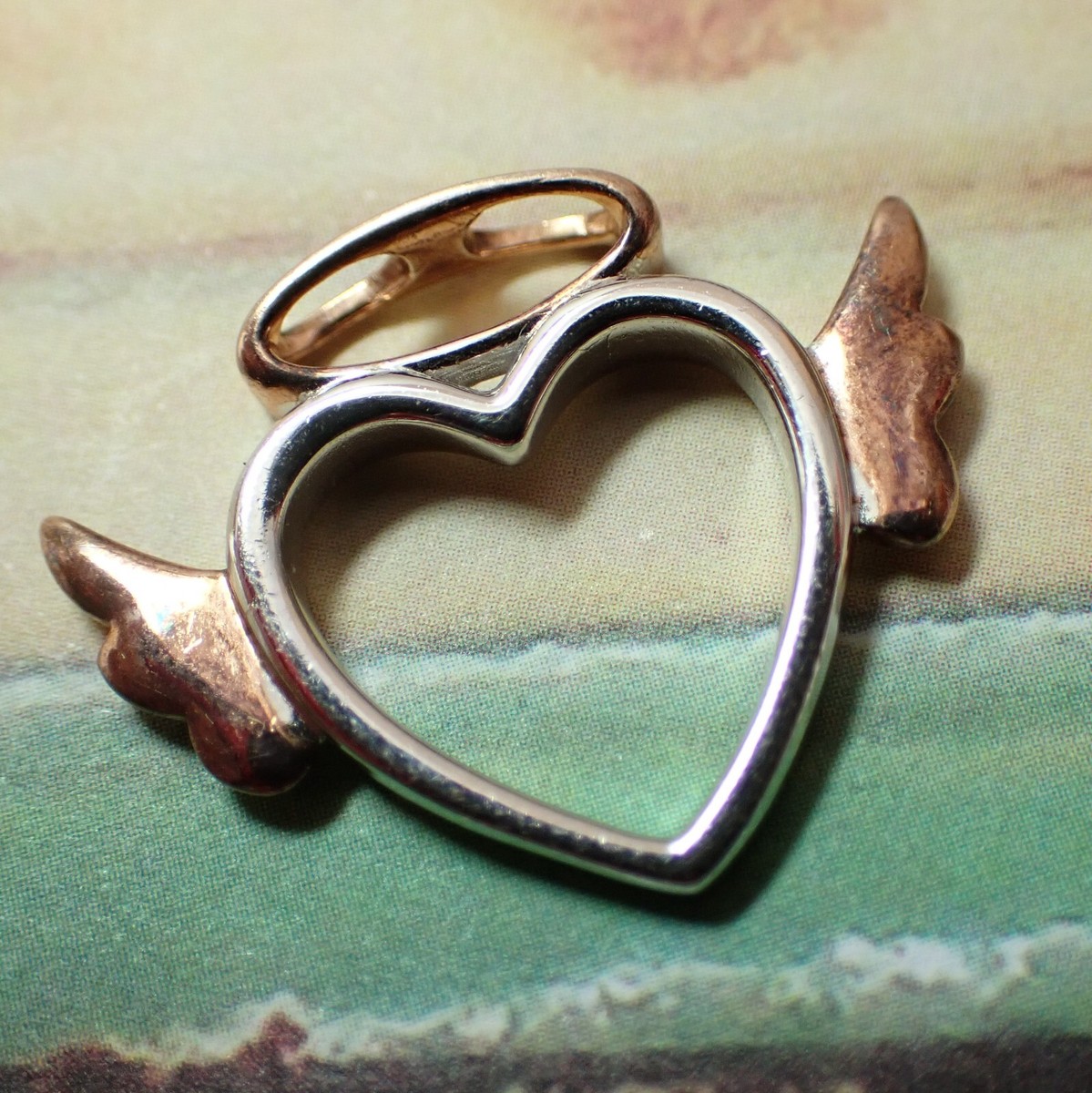 Heart With Angel Wings And Halo