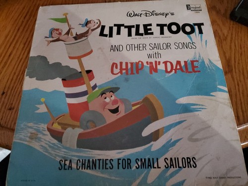 1968 Walt Disney Little Toot & Sailor Songs Disneyland DQ1233 Vinyl LP ...
