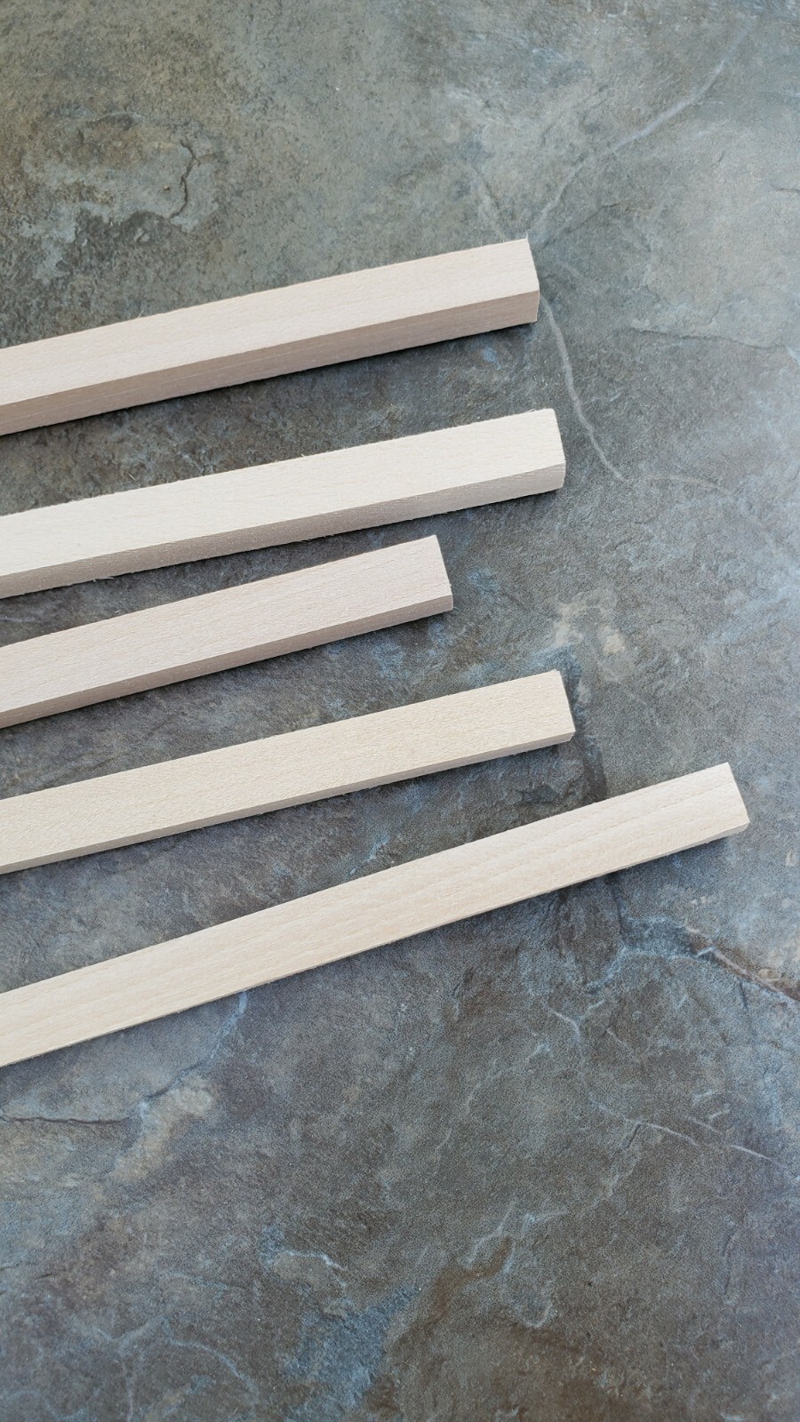 Dollhouse Miniature Wood Beams Posts 3/8 x 3/8 x 18" long 1:12 Scale x5 ...