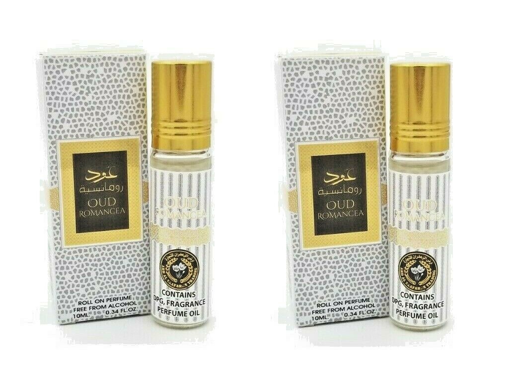 2 OUD ROMANCEA 10ML ARABIAN NATURAL OUDH MUSKY NOTE PERFUME OIL BY AL ...