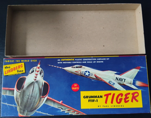 Grunnman F11F-1 Tiger by Paul Lindberg the Lindberg Line Model Kit BOX ...