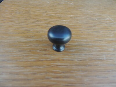 9 New Black Finish Small Round Knobs~Cabinet Hardware~#958 | eBay
