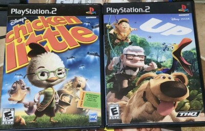 Disney 2 Game Lot Chicken Little & Up For The Ps2 Made By Bvg & Thq ...