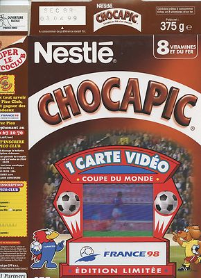 1998 French Nestle Chocapic & Shreddies Cereal Box Collection: World ...