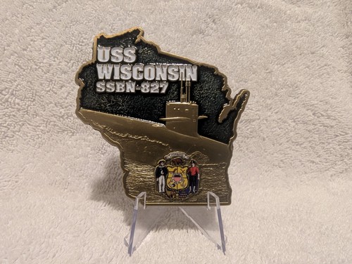 USS Wisconsin Columbia Class Submarine Challenge Coin SSBN 827 | eBay