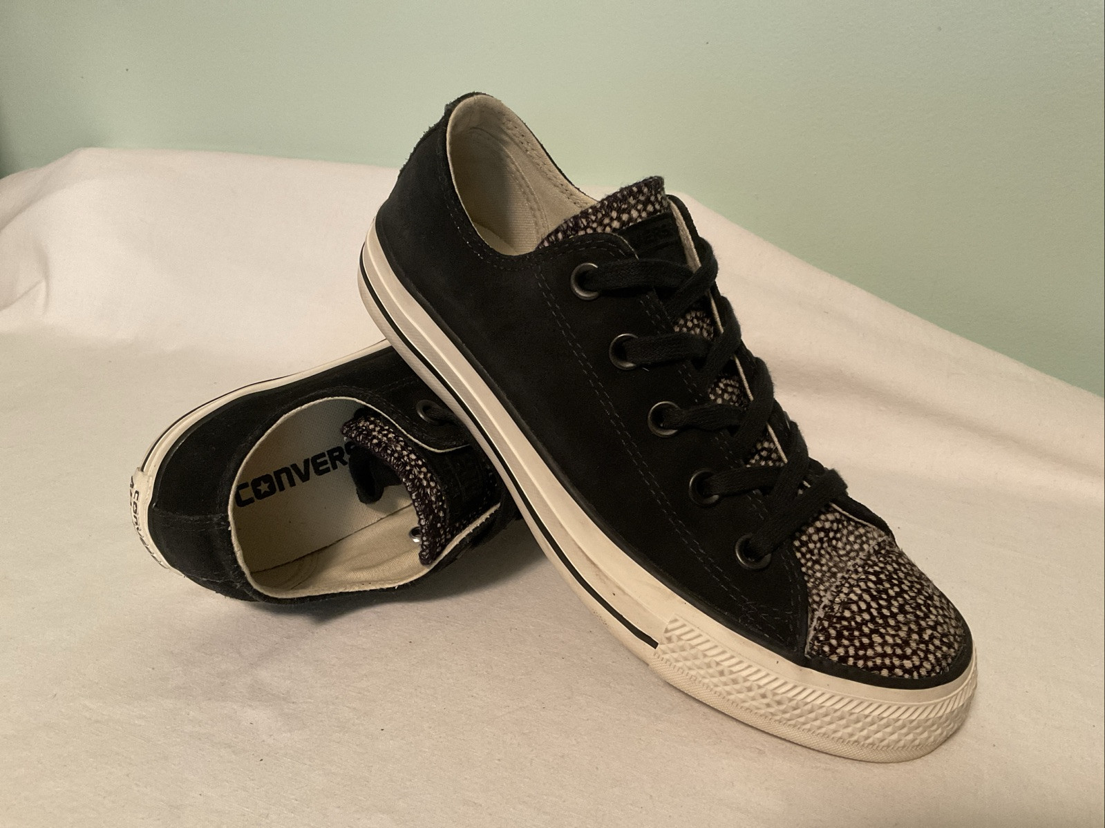 Converse Chuck Taylor All Star Pony Hair & Black Sued… - Gem