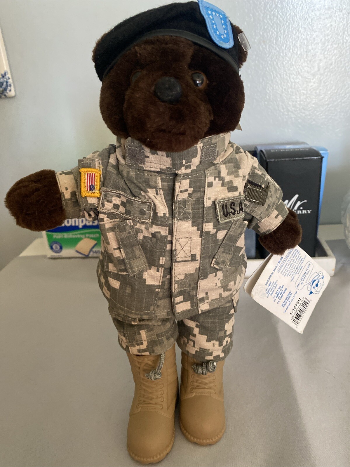 Bear Forces of America US Army Camo Dressed Plush Teddy Bear Toy 11 ...