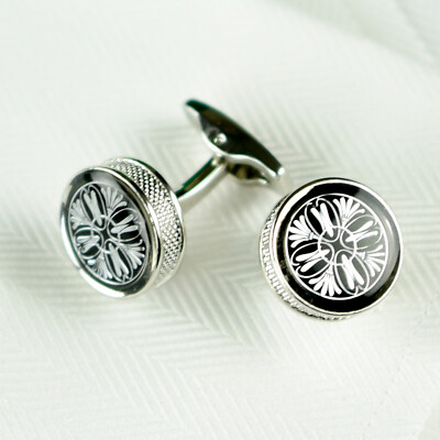 Designed Pattern Italian Style Cuff Links Men's Cufflinks Formal ...