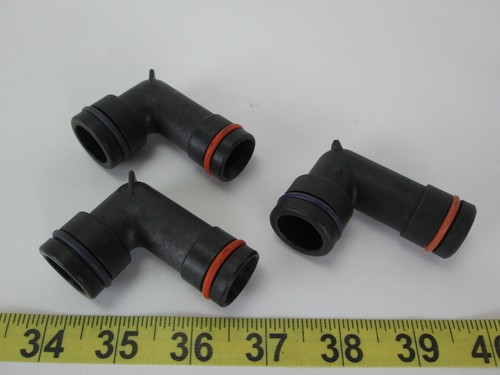 Lot of 3 New NOS Genuine GM Lower Thermostat Bypass Coolant Pipe Elbow ...