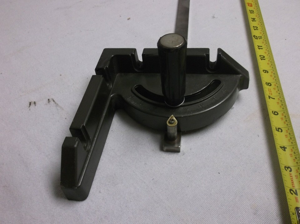 Vintage Rare Leichtung Work Shops Table Saw Angled Miter Gauge | eBay