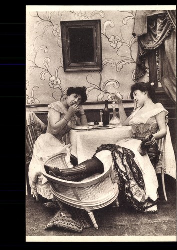 Vintage Photo Postcard - French Lady Posing in the Boudoir -Risque ...