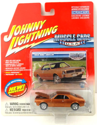 Johnny Lightning 1969 AMC Javelin Orange Metalic Muscle Cars USA FREE ...
