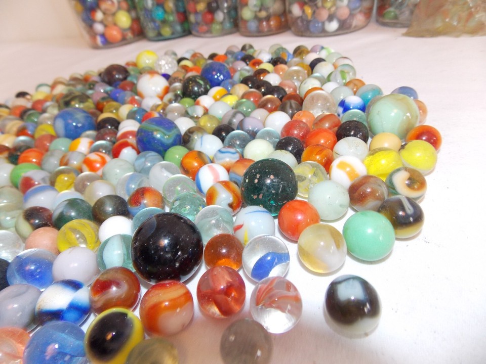 LOT OF 300+ VINTAGE MARBLES ONE PILE ONLY | eBay