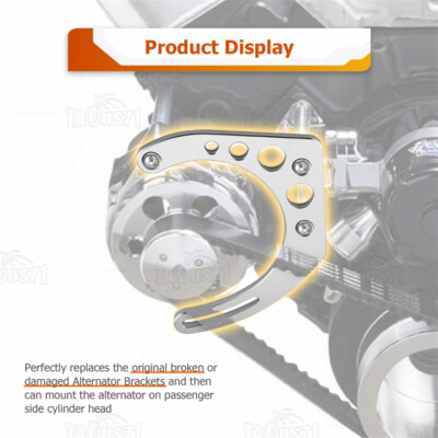 Billet Aluminum Alternator Bracket For Big Block Chevy 396 427 454 BBC ...